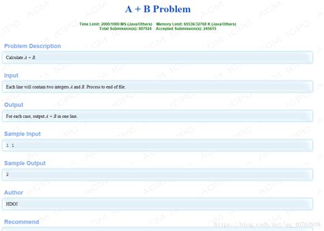 Acm 新手入门 之 如何实现多组输入输出 Csdn博客