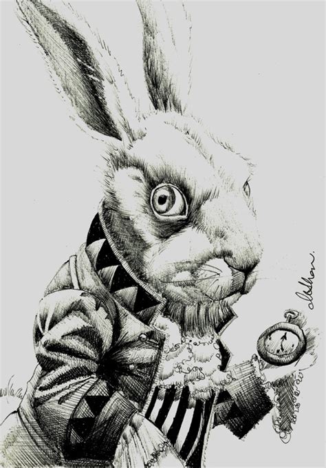 Creepy Bunny Drawing At Paintingvalleycom Explore