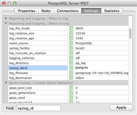 Server Settings Admin4 Org