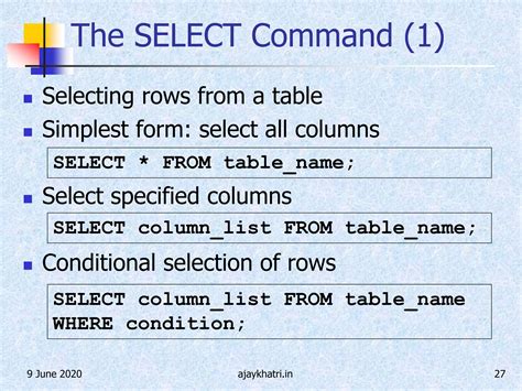 Introduction To MySQL Lecture 1 PPT