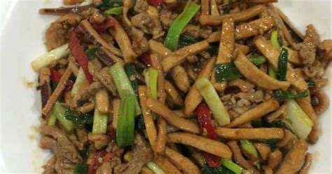 Resep Tumis Tahu And Cumi Kering Ge Cha Sio Jiao Taiwan Food Oleh Angela Litha Cookpad