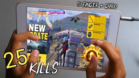 Ipad Mini PUBG Finger Gyro Solo Vs Squad Full Handcam Ipad Mini Test YouTube