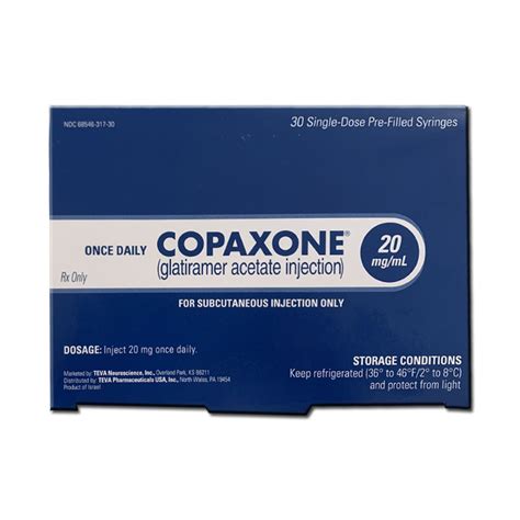 Copaxone醋酸格拉替雷注射剂20mg Ml 其他 艾达 香港 医药贸易有限公司