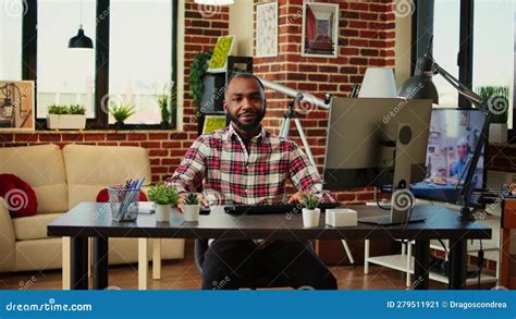 Employee Working From Home Stock Video Video Of Stylish