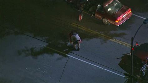 Photos 2 Suspects Lead Los Angeles Police On Wild Chase In Stolen Car