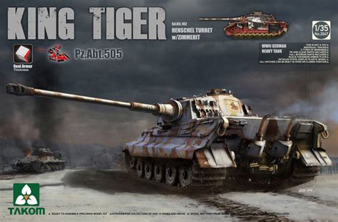Takom 1 35 Wwii King Tiger Sdkfz 182 Late Production Heavy Tank 2 In