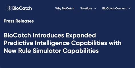 Biocatch Introduces Expanded Predictive Intelligence Capabilities With
