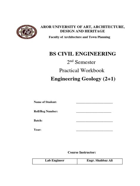 Basic Engineering Geology Manual Pdf Rock Geology Igneous Rock