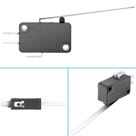 Youmile 15 Pcs Spdt Micro Limit Switch Spdt Snap Action Button Micro Limit Switch For Arduino