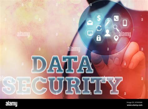 Handwriting Text Data Security Conceptual Photo Protected Important An