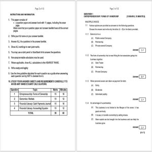 Grade 8 Economic And Management Science EMS September Question Paper