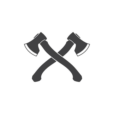 Vector Del Icono Del Hacha Vector Premium