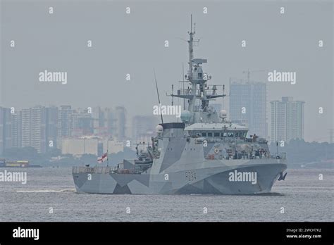 Royal Navy Hms Spey P234 A River Class Offshore Patrol Vessel Stock