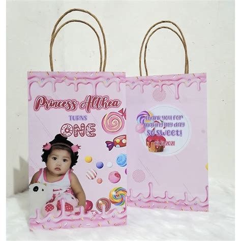 Personalized Candy Land Loot Bags Shopee Philippines