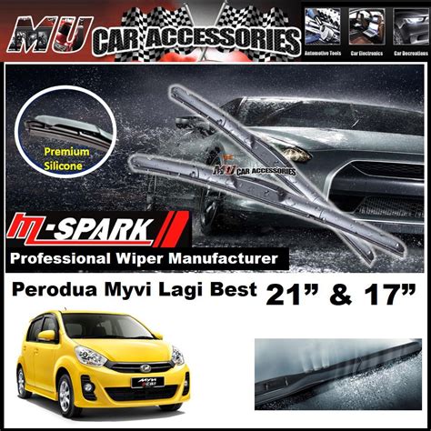 M Spark High Quality Silicon Car Wiper For Perodua Myvi Lagi Best