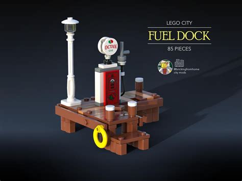 Lego Moc Lego City Fuel Dock By Brickingfromhome Rebrickable Build