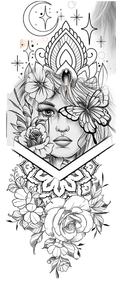 Flower Tattoo Drawings Tattoo Style Drawings Sketch Tattoo Design