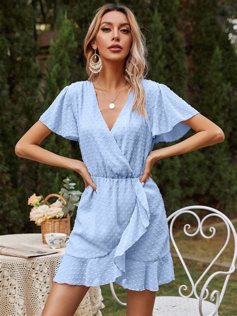 Line And Dot Wrap Dress Sale Emergencydentistry