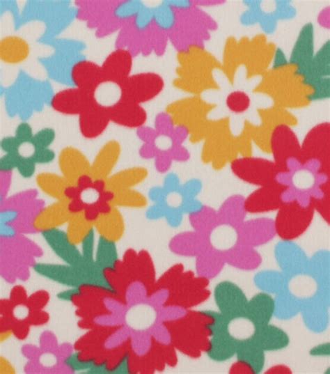 Bright Floral Blizzard Prints Fleece Fabric Joann