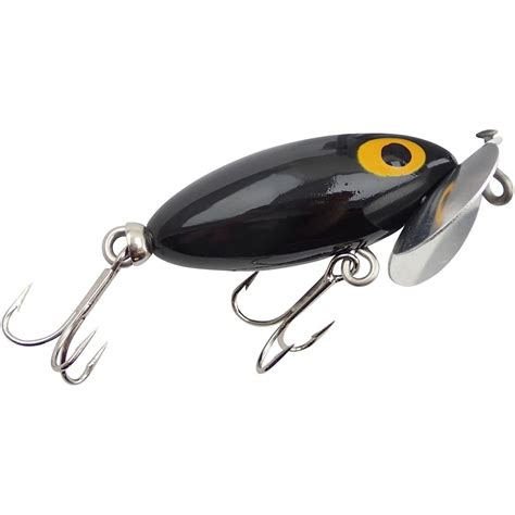 Arbogast G630 02 Jitterbug Topwater Lure 2 1 4 Oz Black Floating