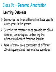 Understanding Genome Annotation Methods And Analysis Course Hero