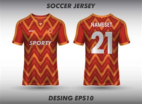 Premium Vector Soccer Jersey Design For Sublimation Sport T Shirt Design