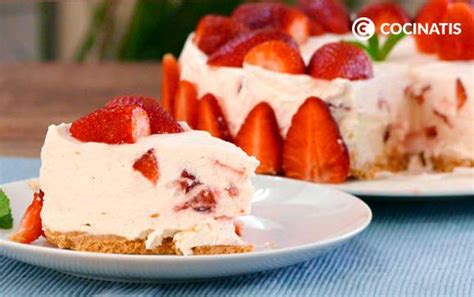 Tarta De Fresas Con Nata Sin Horno