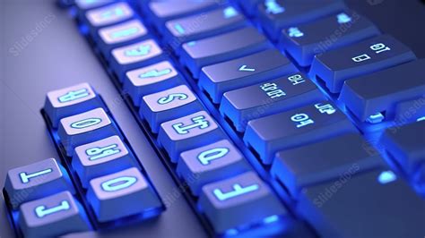 Best Typing Keyboard Powerpoint Background For Presentation