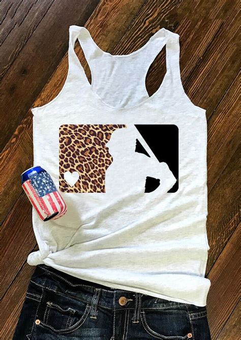 Leopard Printed Splicing Baseball Tank Artofit