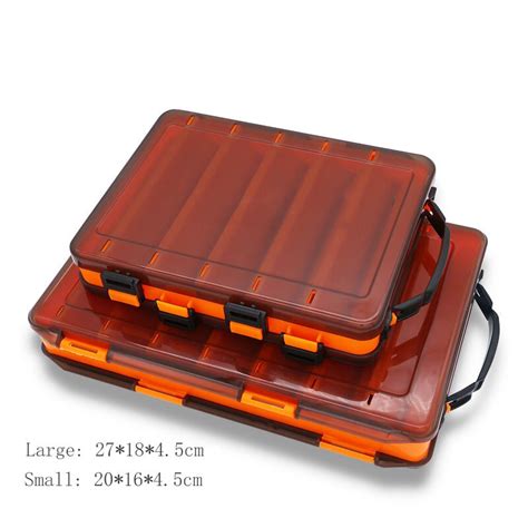 Double Sided 14 Grid Fishing Tackle Box Sea Fishin Grandado