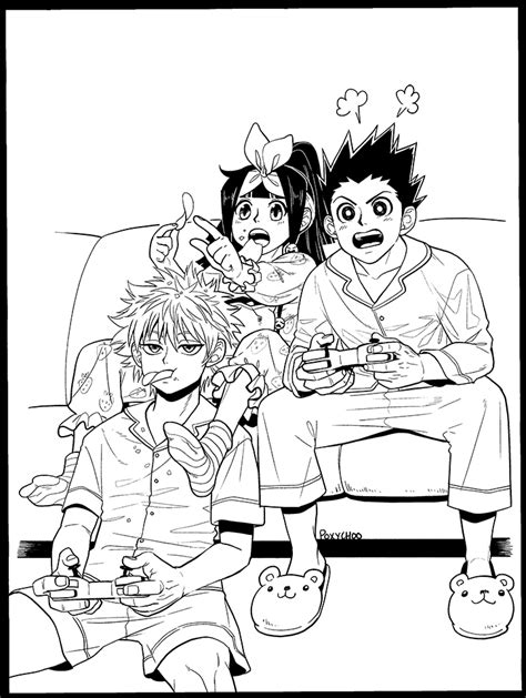 Killua Zoldyck Gon Freecss And Alluka Zoldyck Hunter X Hunter Drawn