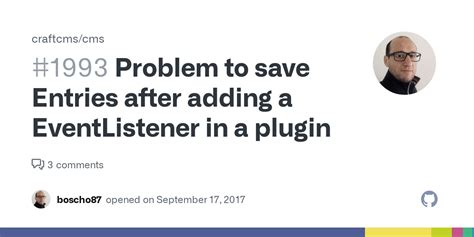 Problem To Save Entries After Adding A Eventlistener In A Plugin
