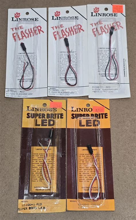 Linrose Lot Of Super Brite Red Flasher The Flasher Flashing LED NIB Etsy