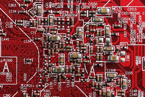 Closeup Papan Sirkuit Elektronik Yang Menampilkan Prosesor Beberapa