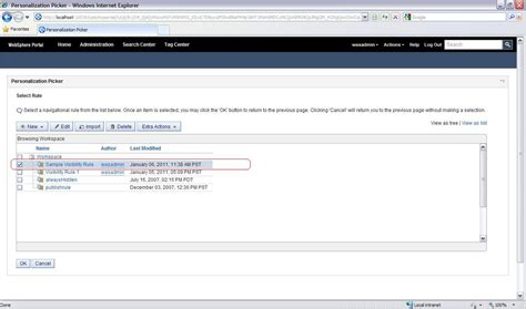 Sunils Notes Using Visibility Rule To Show Or Hide A Portal Page