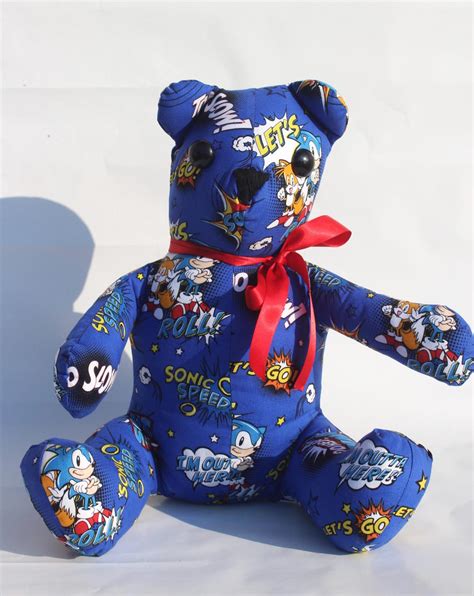 Sonic Teddy Bear Etsy
