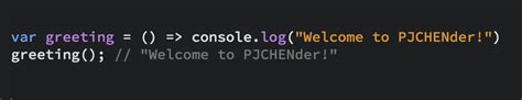 Javascript Es Arrow Function This Pjchender