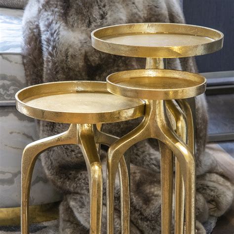 Sid Side Tables Gold Set Of 3 Circus 25 Shop Contemporary Tables