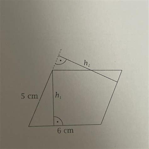 Pole równoległoboku przedstawionego na rysunku jest równe 24 cm²
