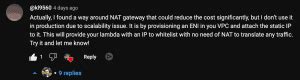 How To Assign Static IP Address To Lambda Without NAT Gateway