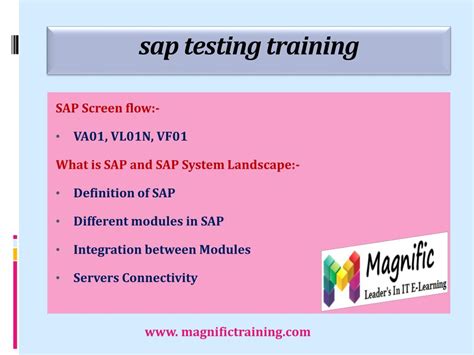 Ppt Sap Testing Online Training In Usauk Powerpoint Presentation Free Download Id2098266