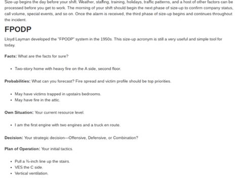 20 Fire Ground Tactics Flashcards Quizlet