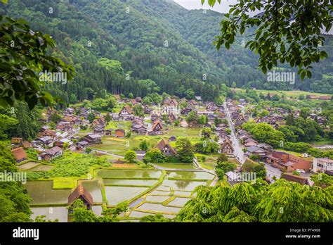 Traditional And Historical Japanese Village Shirakawago In U