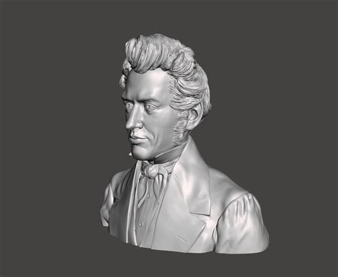 3d File 3d Model Of Soren Kierkegaard High Quality Stl File For 3d