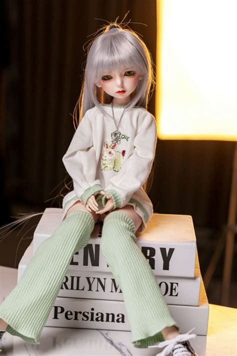 Natalie 1ft7 50cm Sweet Tiny Sex Doll With BJD Head Cute Sex Doll