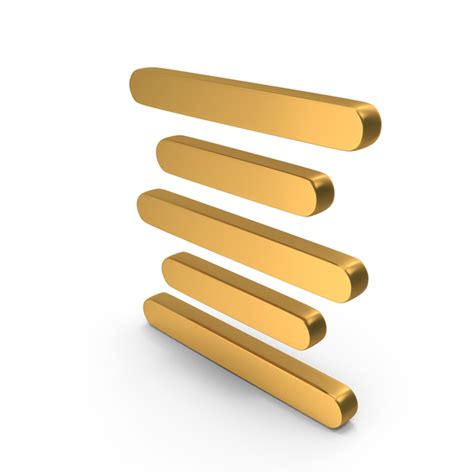 Align Center Bars Symbol 3D Object 2335846723 Shutterstock