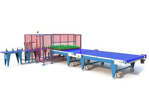 buffer tables for grouping or degrouping pots urbinati srl