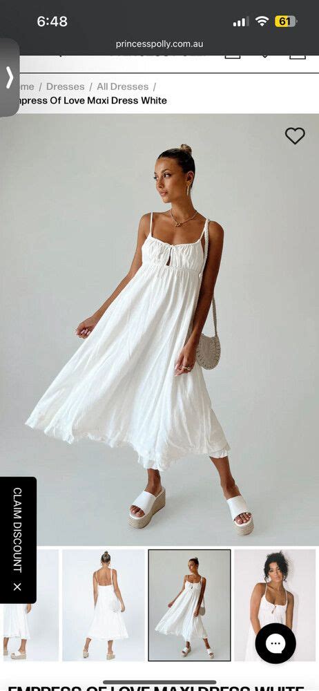 Princess Polly Princess Polly White Dress On Designer Wardrobe
