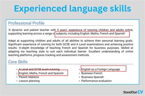 How To Add Language Skills To Your Cv 10 Examples