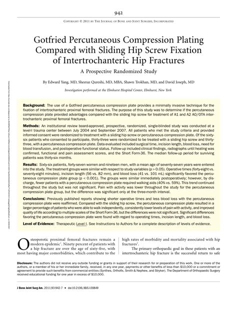Pdf Gotfried Percutaneous Compression Plating Compared With Sliding